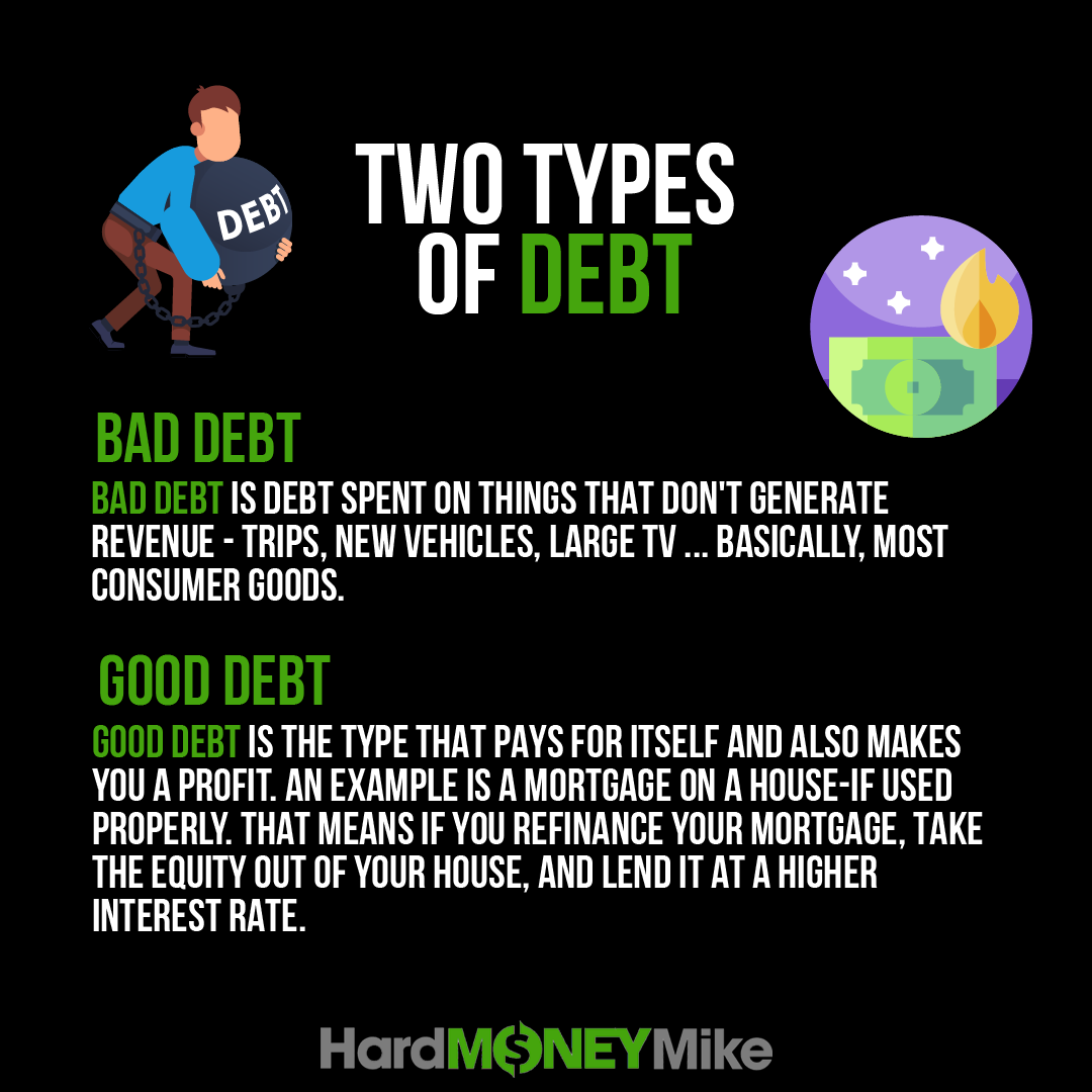 Good Debt Vs Bad Debt - Hard Money Mike